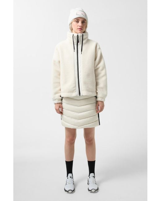 Bogner Fire + Ice Ninetta Teddy Fur Jacket in Natural | Lyst