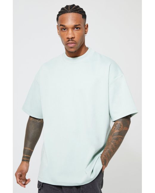 Boohooman Oversized Premium Super Heavy T Shirt In White For Men Lyst