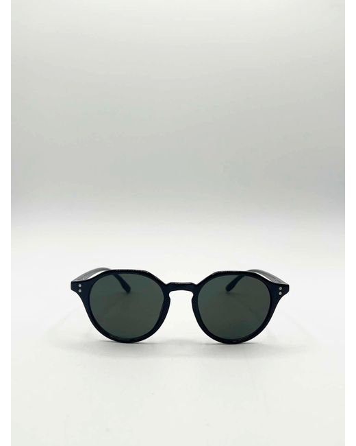 BoohooMAN Classic Preppy Plastic Frame Sunglasses in Black for Men ...