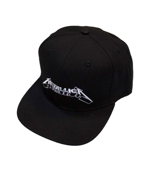 BoohooMAN Metallica 3d Band Logo Snapback Baseball Cap in Black for Men ...