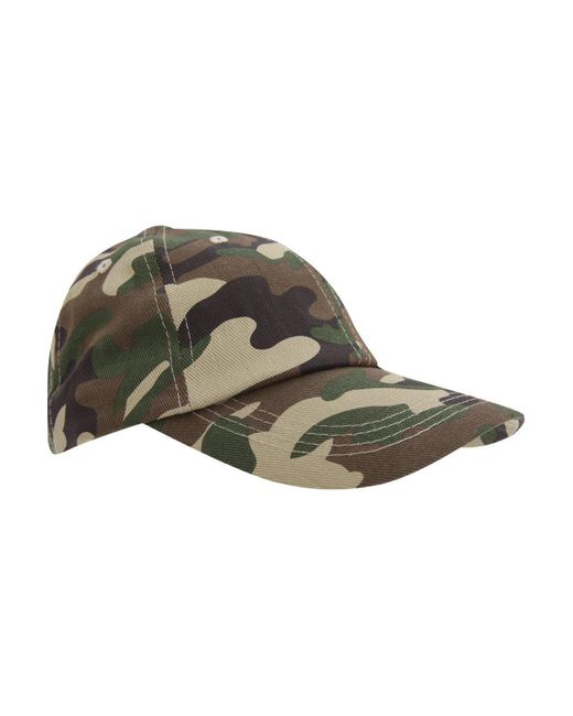 BoohooMAN Result Heavy Cotton Premium Pro-style Baseball Cap in Green ...