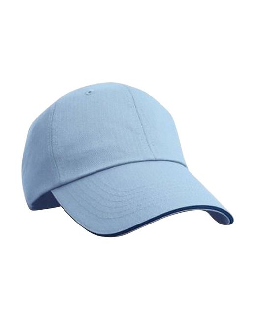 BoohooMAN Result Herringbone Contrast Colour Sandwich Peak Baseball Cap ...