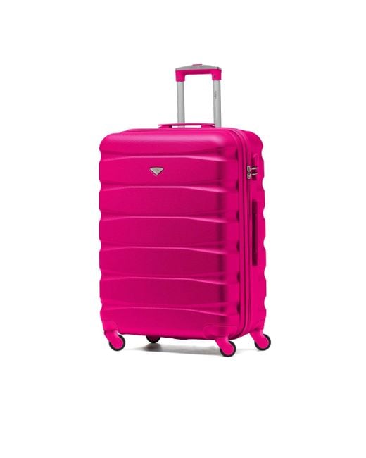 BoohooMAN Flight Knight 25" Medium Suitcase Check-in Hold Luggage Hard ...