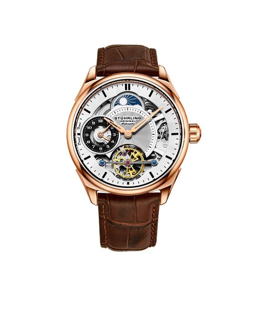 BoohooMAN Presidia 943a Dual Time Automatic Watch 42mm Case Skeleton ...