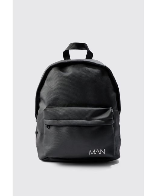 BoohooMAN Man Dash Basic Rucksack In Black in Grey for Men | Lyst UK