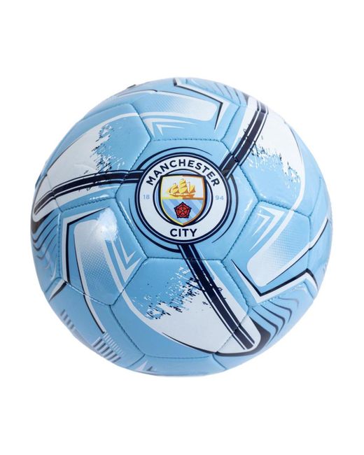 BoohooMAN Manchester City Fc Turbine Print Training Ball in Blue for ...