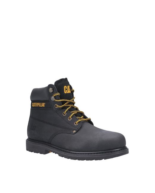 BoohooMAN Caterpillar 'powerplant' Safety Boots in Black for Men | Lyst UK