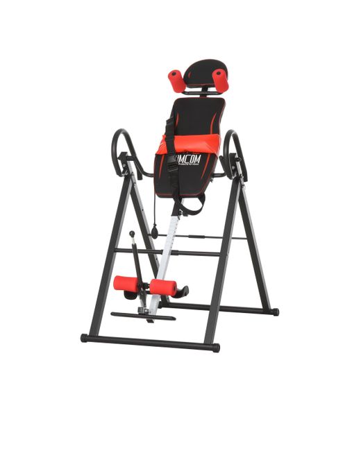 BoohooMAN Homcom Homcom Adjustable Gravity Inversion Table With Safety ...
