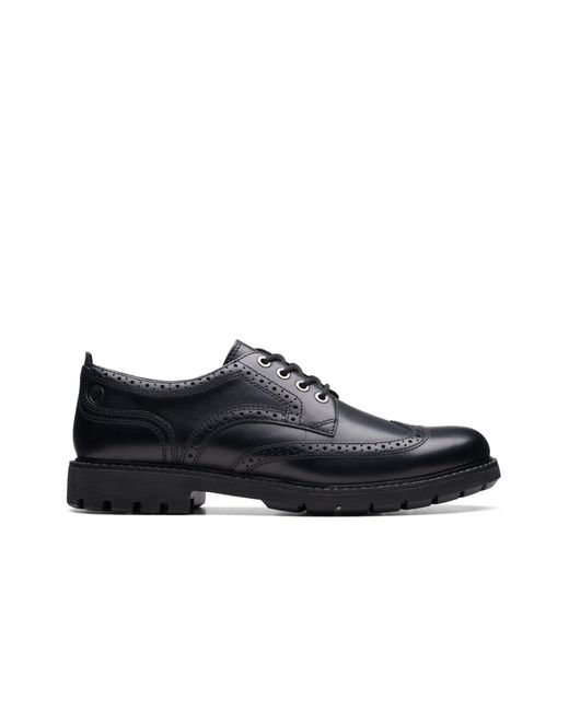 BoohooMAN Batcombe Far Brogue Black Leather Brogues for Men | Lyst UK
