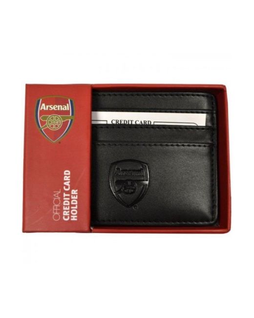 BoohooMAN Arsenal Fc Card Wallet in Black for Men | Lyst UK
