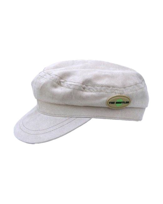 BoohooMAN The Beatles Help! Badge Moleskin Cap in Grey for Men | Lyst UK