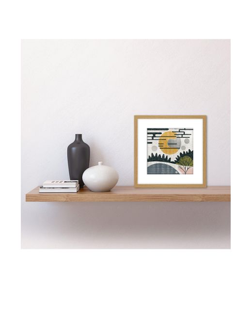 BoohooMAN Artery8 Abstract Landscape Grunge Boho Sunrise Vintage Square ...