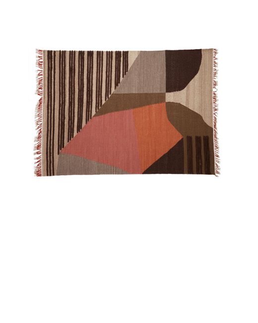 BoohooMAN Interiors By Premier Bosie Villon Multicoloured Rug in Brown ...