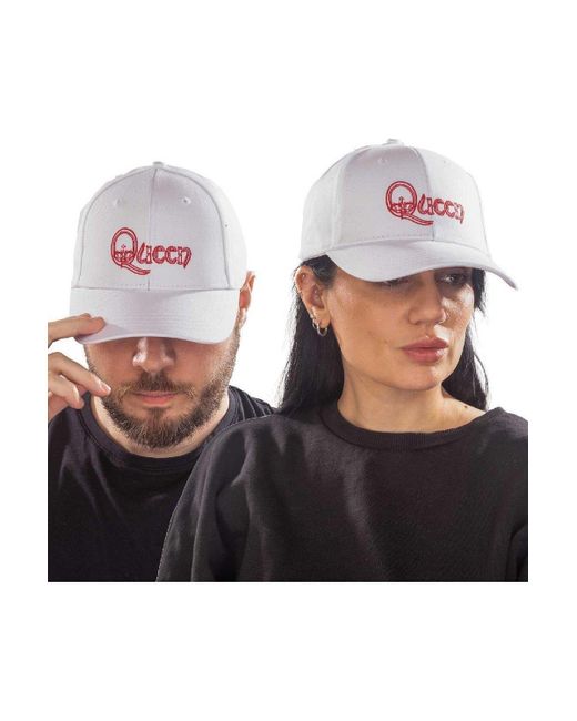 BoohooMAN Queen Crown Logo Baseball Cap in White for Men | Lyst UK