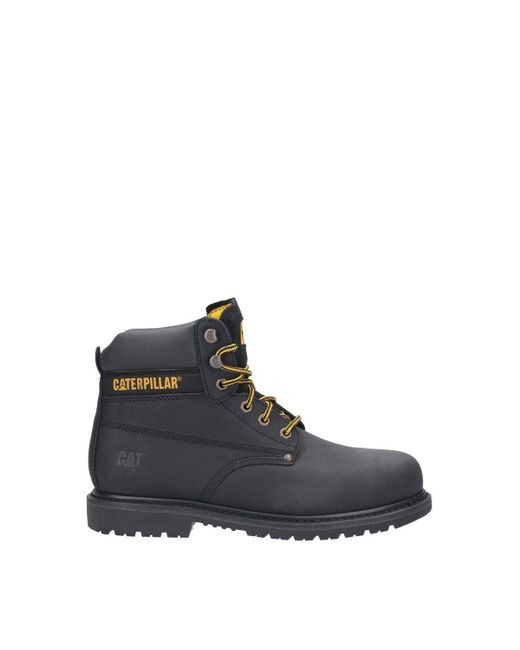 BoohooMAN Caterpillar 'powerplant' Safety Boots in Black for Men | Lyst UK