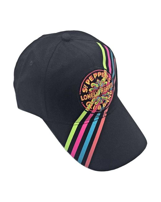 BoohooMAN The Beatles Sgt Pepper Strip Baseball Cap in Blue for Men ...