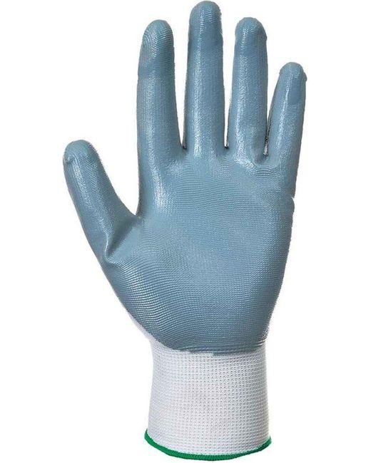 BoohooMAN Portwest A310 Flexo Nitrile Safety Gloves in Blue for Men ...
