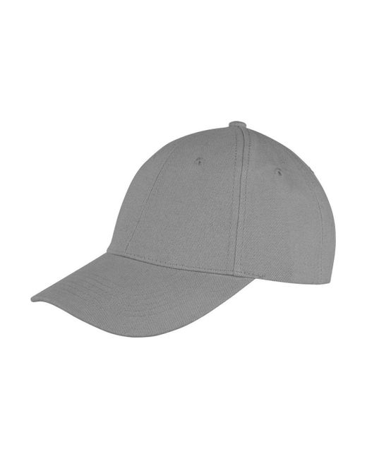BoohooMAN Result Core Memphis 6 Panel Baseball Cap in Grey for Men ...