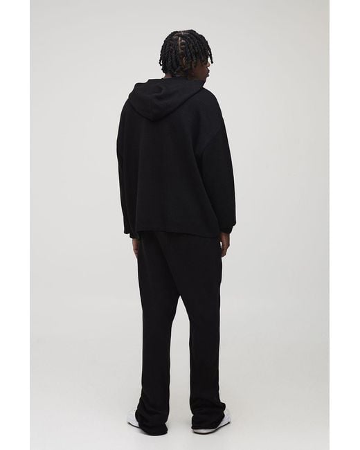 BoohooMAN Tall Ofclman Oversized Knitted Hoodie & Jogger Tracksuit in ...