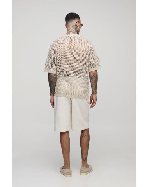 Big And Tall Crochet Shirt
