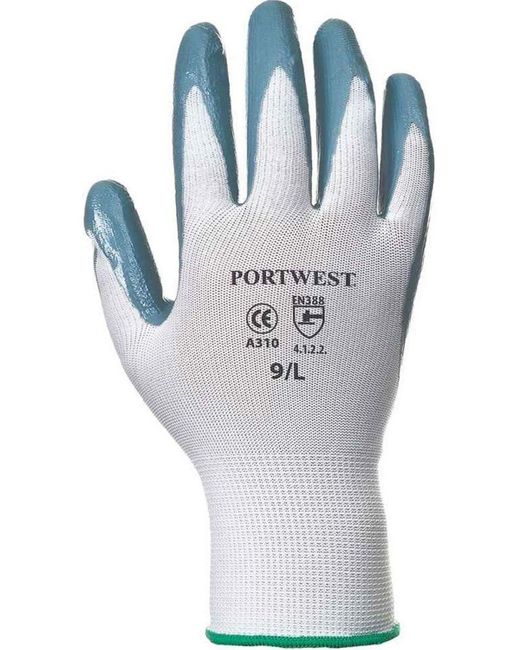 BoohooMAN Portwest A310 Flexo Nitrile Safety Gloves in Blue for Men ...
