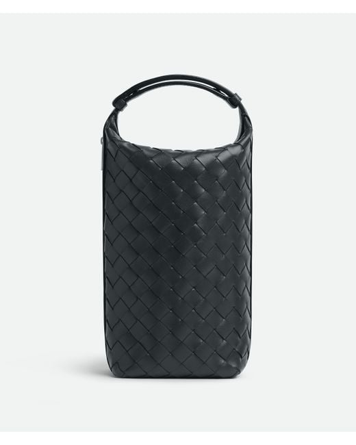 Bottega Veneta Intrecciato Vertical Wallace in Black for Men | Lyst