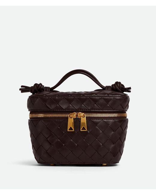 Bottega Veneta Mini Intrecciato Vanity Case In Black Lyst