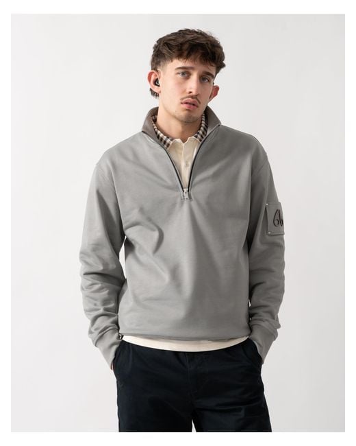 Moose Knuckles Sweatshirt in Grey | Lyst UK