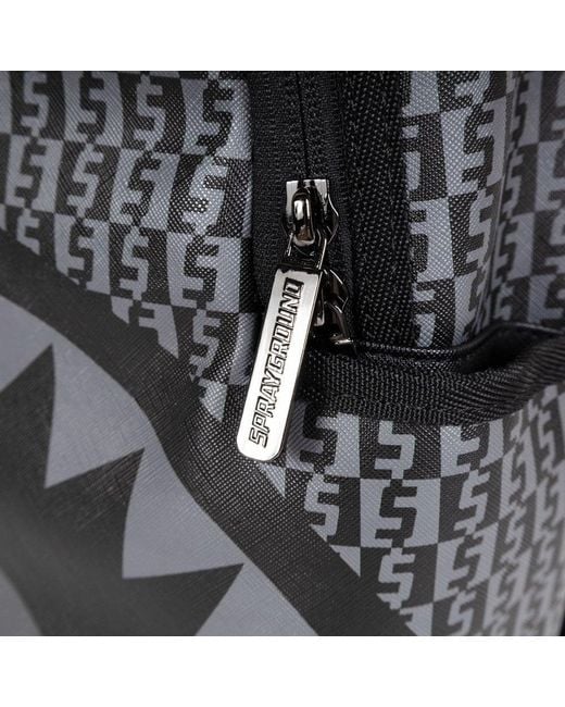 Sprayground & Grey Split Infinity Check Backpack in Black for Men | Lyst UK