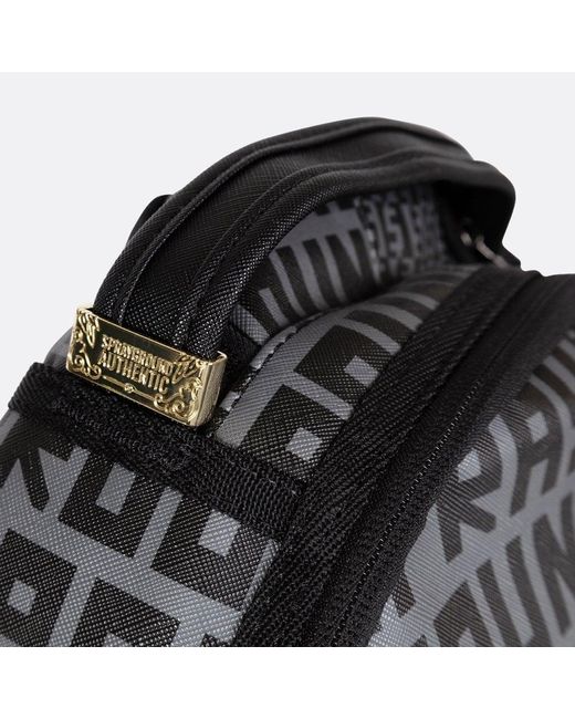 Sprayground & Grey Split Infinity Check Backpack in Black for Men | Lyst UK
