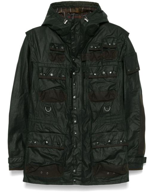 Barbour X To Ki To Waxed Military Jacket in Black for Men | Lyst