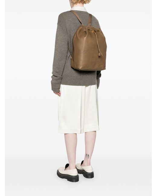 The Row Brown 11 Leather Backpack | Lyst
