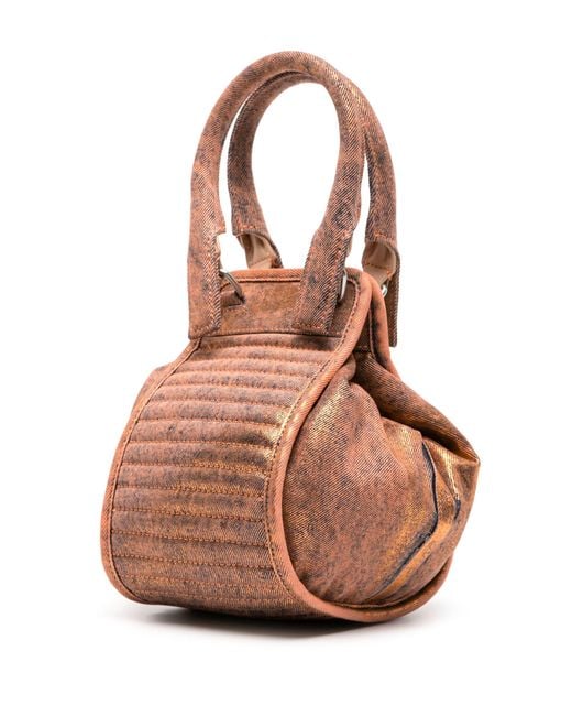 DIESEL Mini D-vina Denim Bag in Pink | Lyst