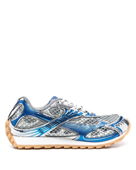 Bottega Veneta Orbit Metallic Sneakers in Blue for Men | Lyst