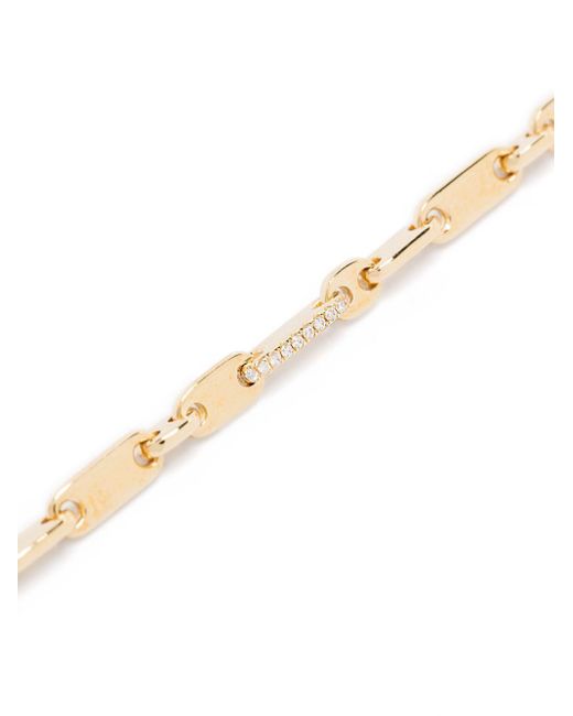 MAOR 18K Monolinka Diamond Bracelet in Metallic | Lyst
