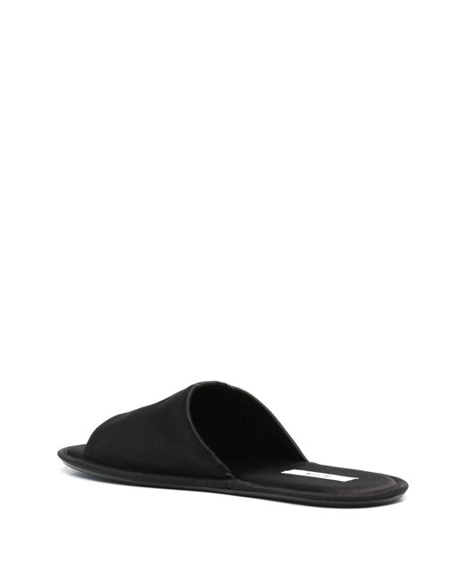 The Row Frances Slides in Black | Lyst