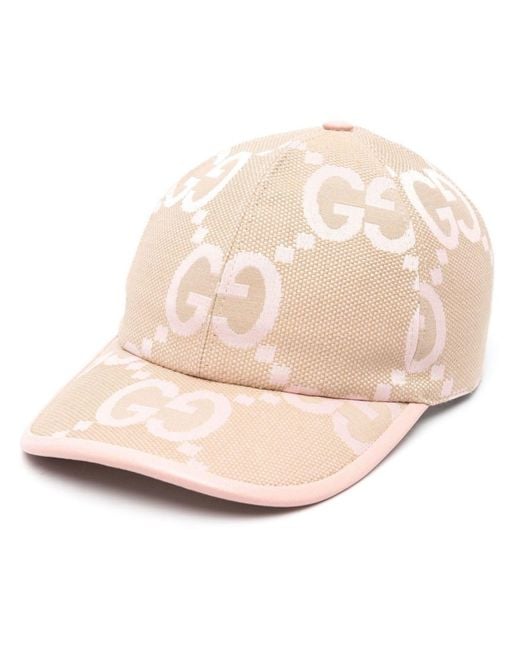 Gucci Jumbo GG Baseball Cap in Natural | Lyst