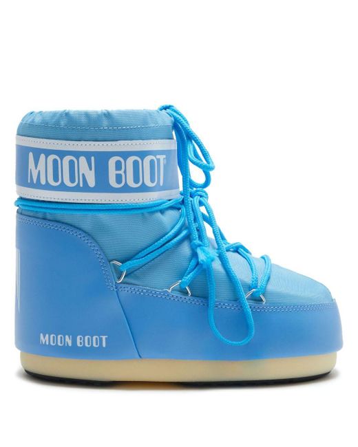Moon Boot Icon Low Nylon Boot in Blue | Lyst