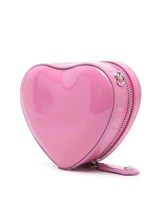 Vivienne Westwood Black Heart Leather Cross Body Bag in Pink | Lyst