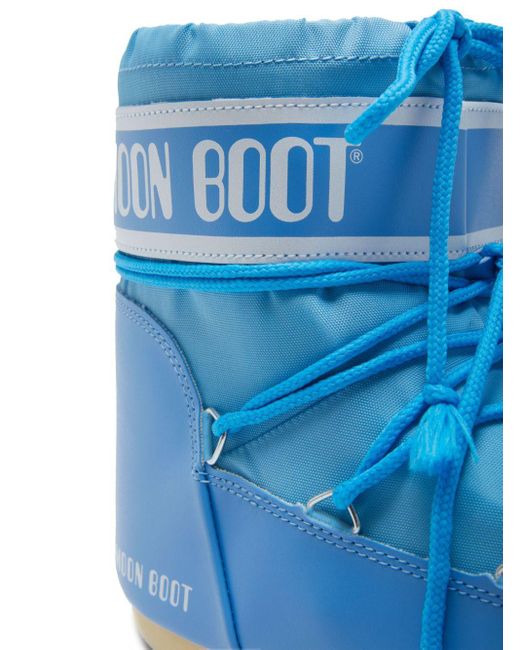 Moon Boot Icon Low Nylon Boot in Blue | Lyst