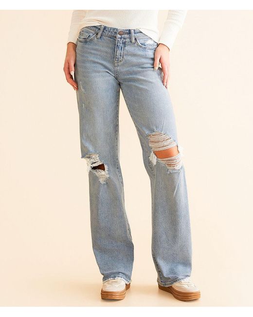 BKE Andi Wide Leg Stretch Jean in Blue | Lyst