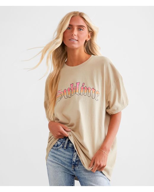 Merch Traffic Sublime Koi Fish Oversized Band T-shirt in Brown | Lyst