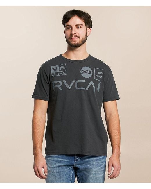 RVCA Dot Matrix T-Shirt in Gray for Men | Lyst