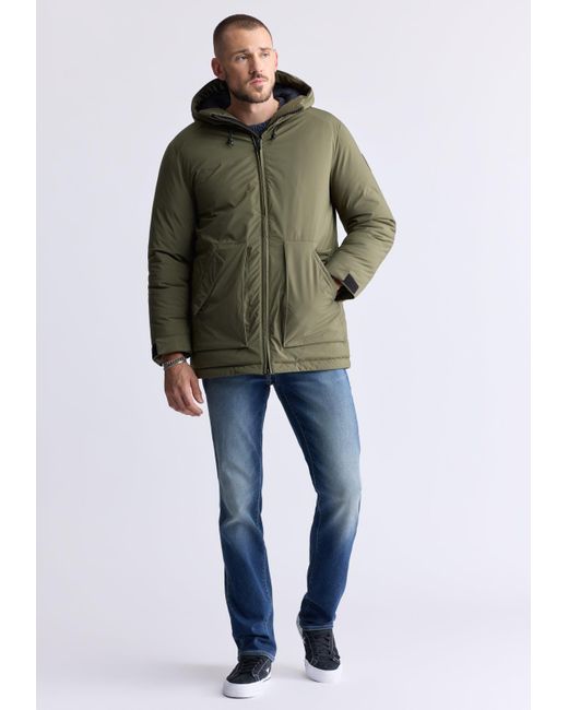 Buffalo David Bitton Buffalo Jeans Gavin Mid-Length Two-Way Zip-Up ...