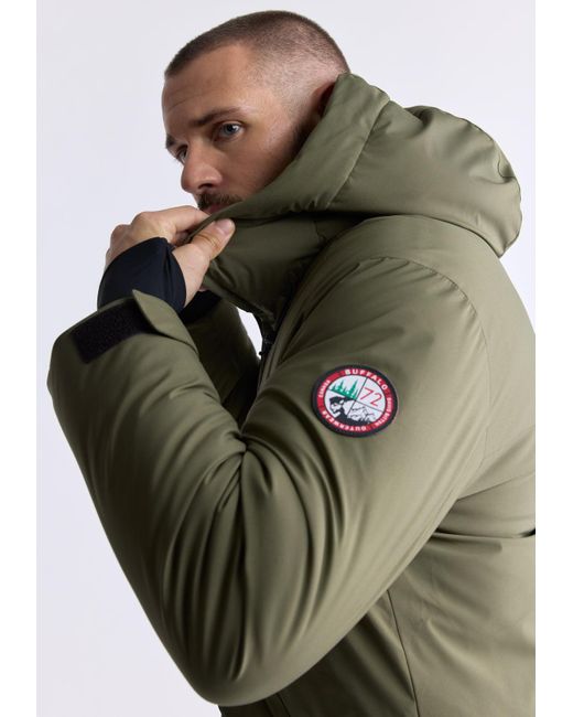 Buffalo David Bitton Buffalo Jeans Gavin Mid-Length Two-Way Zip-Up Classic Parka in Green for ...