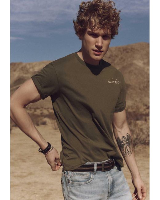 Buffalo David Bitton Buffalo Jeans Toftlund Graphic T-Shirt With Bull ...