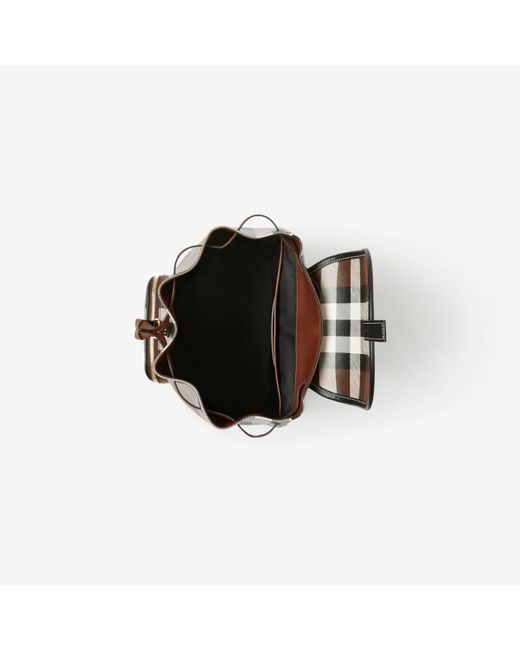 Burberry Check Backpack in Brown | Lyst