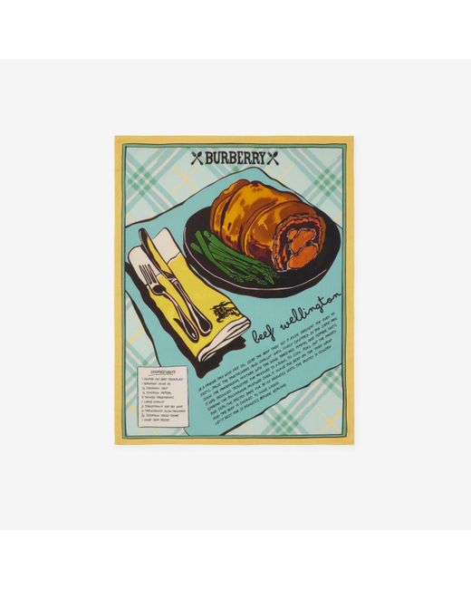 Burberry Recipe Tea Towel Set in Green | Lyst UK