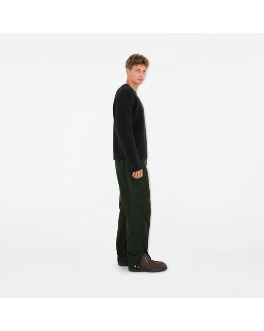 Burberry Suede Log Shoes in Black for Men | Lyst