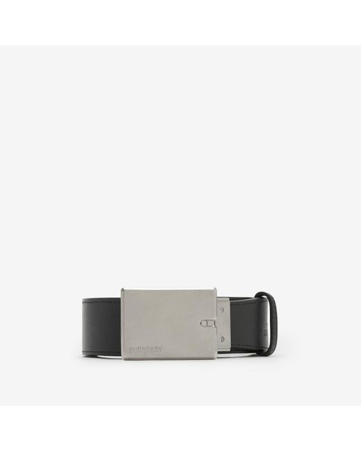 Burberry Reversible Check B Cut Belt in Natural for Men | Lyst